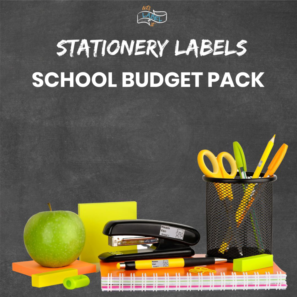 School Budget Pack – Lets Label It